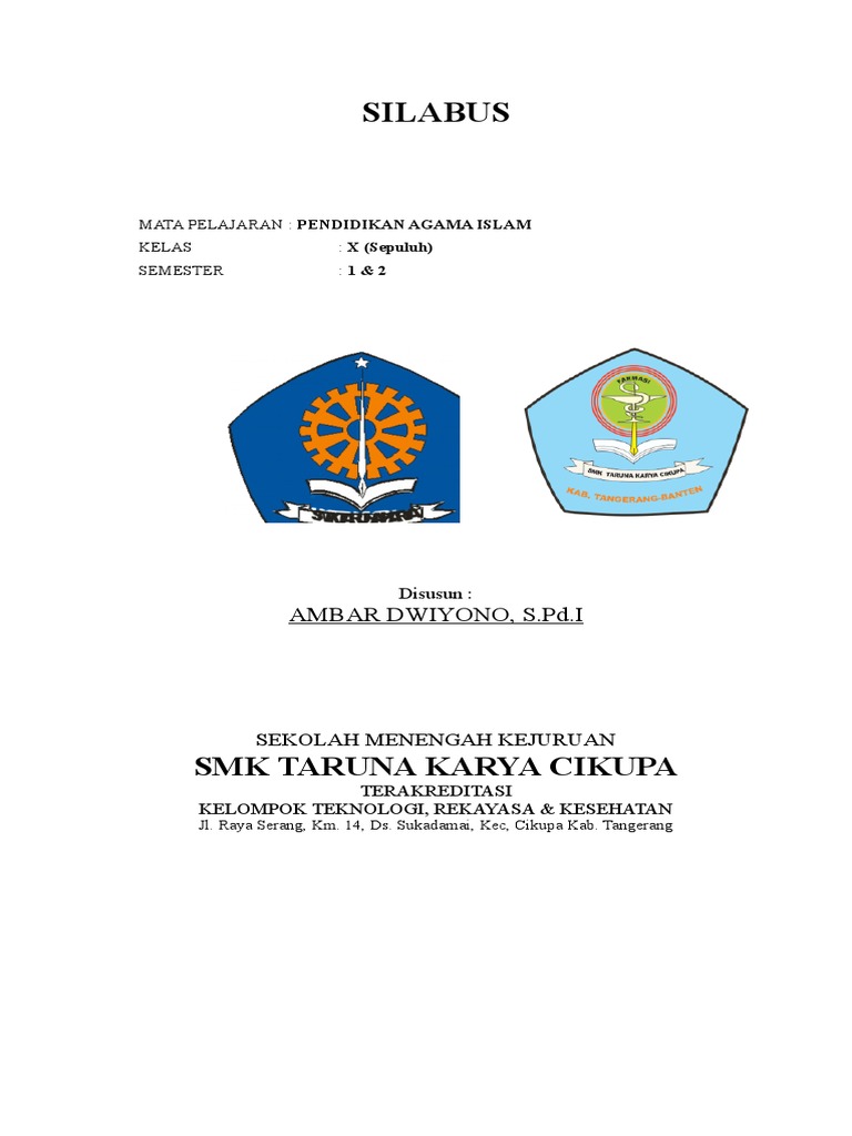 Cover Silabus PAI | PDF