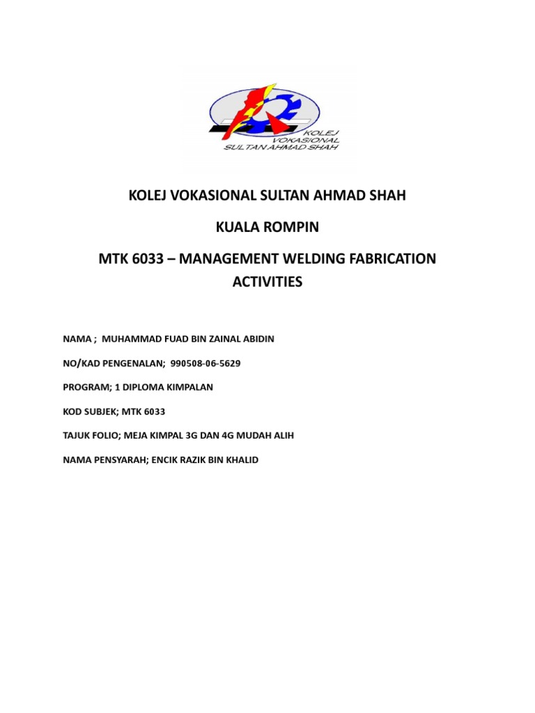 Muka Hadapan Proposal | PDF