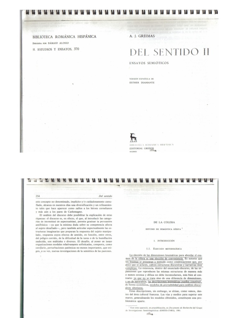 Algirdas Julien Greimas-De La Cólera | PDF