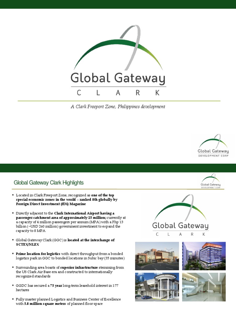 Global Gateway Clark Presentation at The Northern Luzon Investors ...