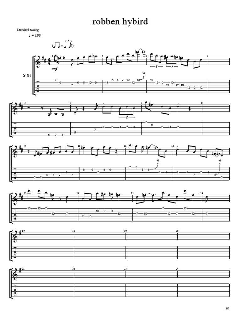 Robben Ford Hybird Scale | PDF