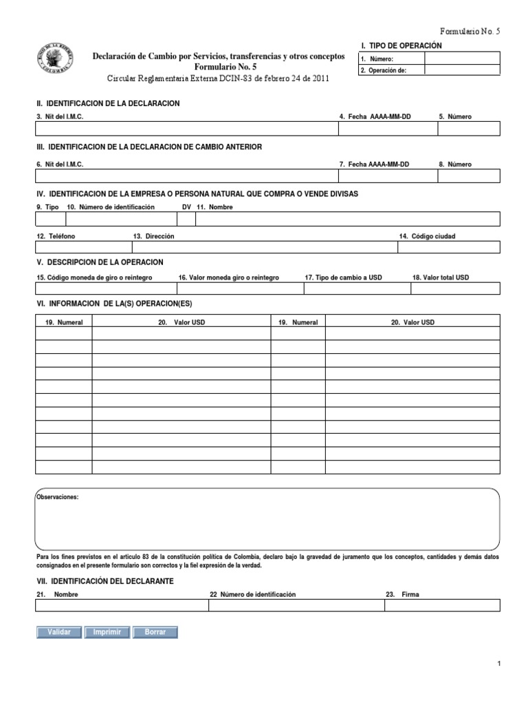 Formulario 5 PDF | PDF