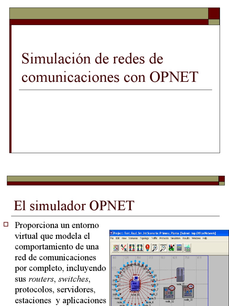 Simulación de Redes de Comunicaciones Con OPNET | PDF | Conmutador de ...
