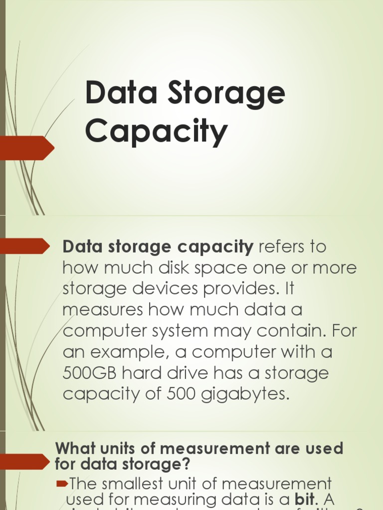 08_29-Data Storage Capacity | Byte | Bit | Free 30-day Trial | Scribd