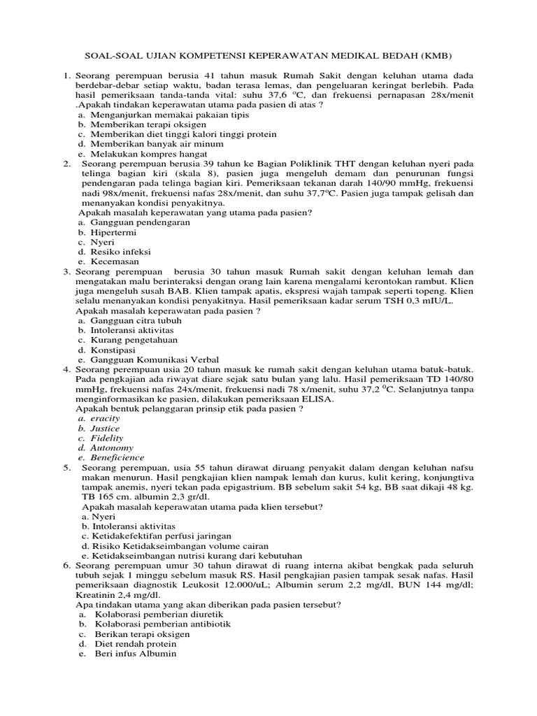 SOAL TRY OUT Ners-1 | PDF