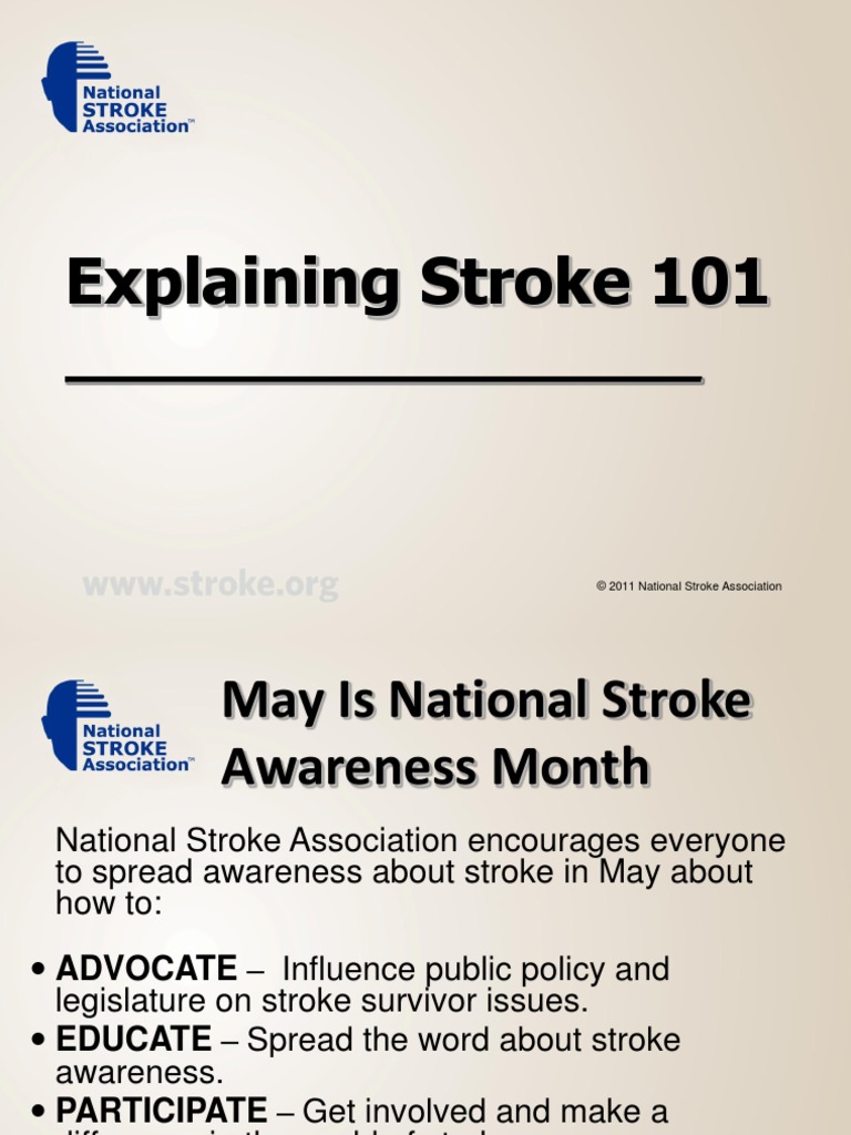 Explaining Stroke 101 | PDF | Stroke | Clinical Medicine