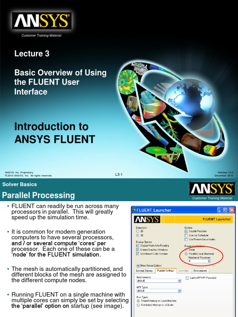 Fluent 13 (1) .0 Lecture03 Solver Basics | PDF | Parallel Computing | Computer Engineering
