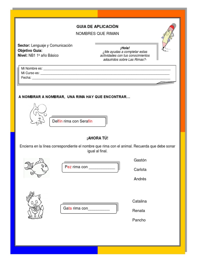 Ficha Rima 2 - Alumno | PDF