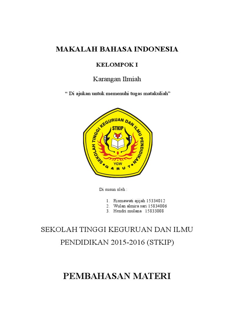 Contoh Karya Tulis Ilmiah (KTI) Yang Baik Dan Lengkap! News, 60% OFF