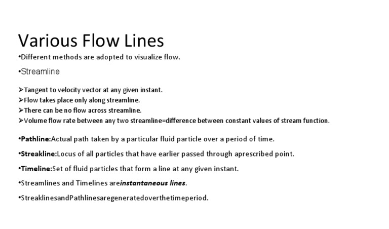 Various Types of Flow Line | PDF