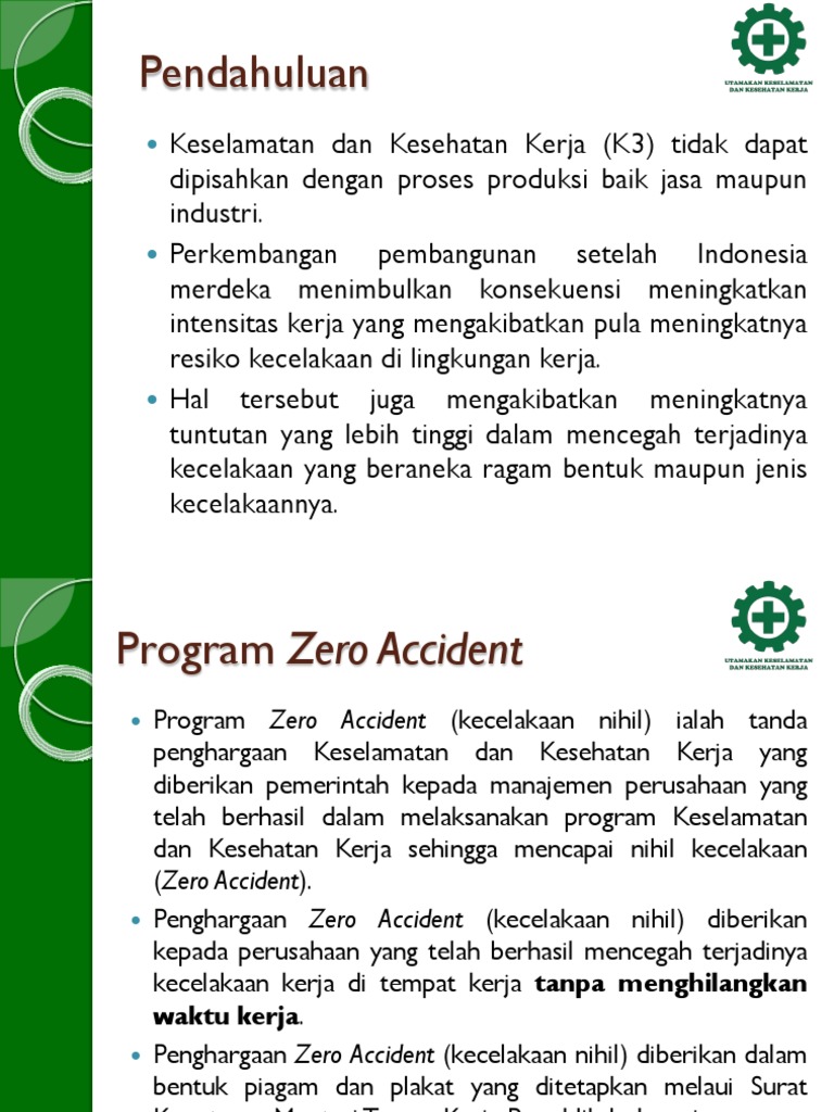 Program Zero Accident dan K3 di Indonesia | PDF | Bisnis