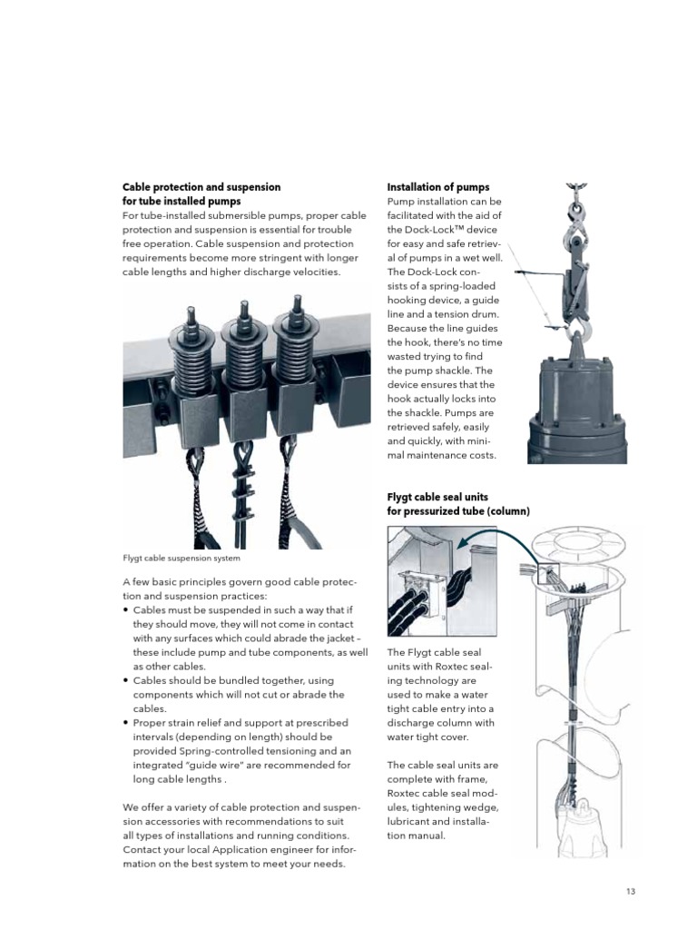 Cable Suspension System | PDF | Cable | Pump