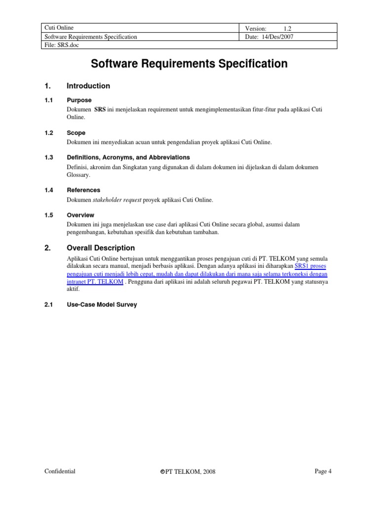 Sample SRS - 3 PDF | PDF | Komputer