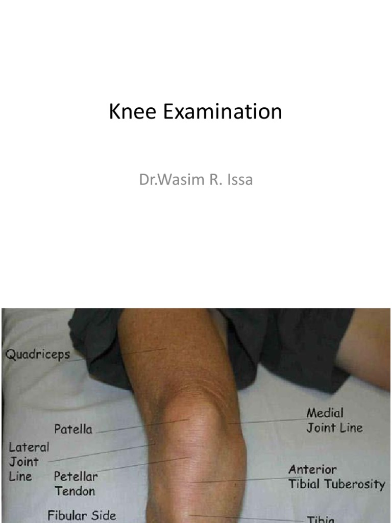 Knee Examination | PDF | Knee | Anatomical Terms Of Motion