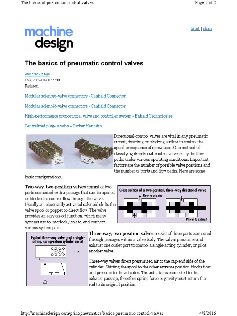 An Overview of Common Pneumatic Control Valve Configurations and Their ...