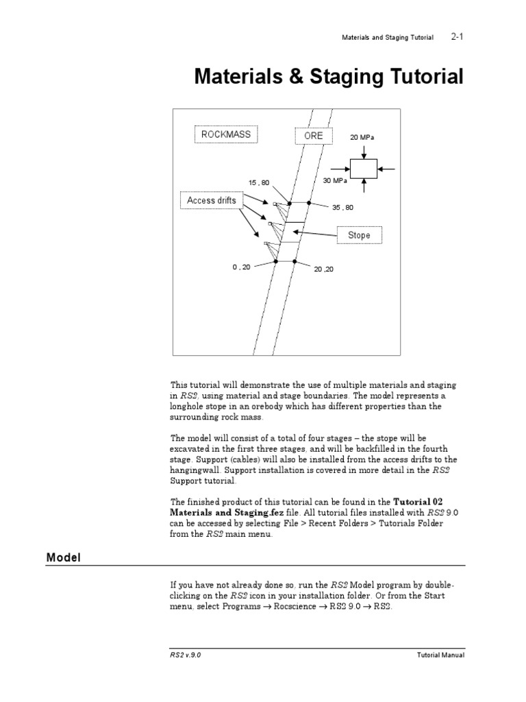 Tutorial 02 Materials and Stagings | PDF | Stress (Mechanics) | Stiffness