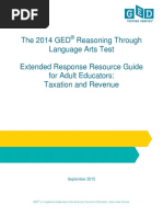 GED RLA Extended Response Format | PDF