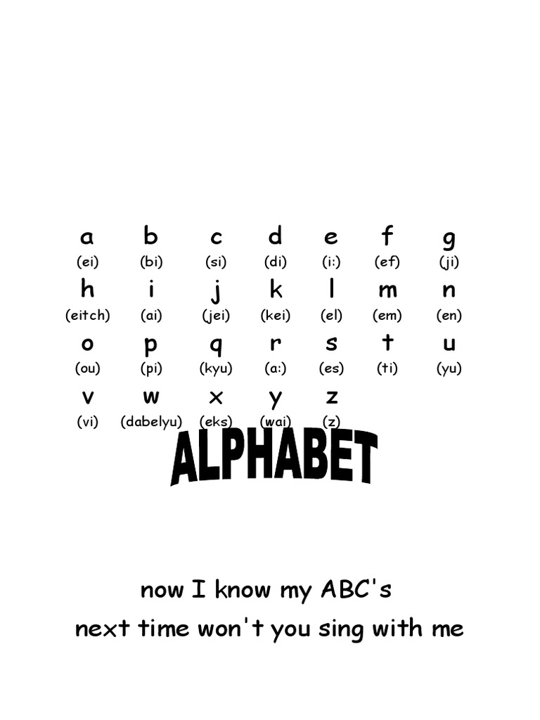 ABC Song | PDF