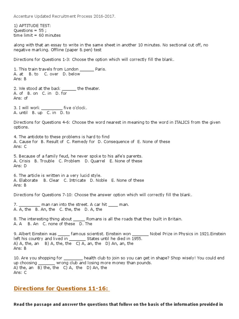 Accenture Previous Year Paper | PDF | Realism (Arts) | Scientific Method