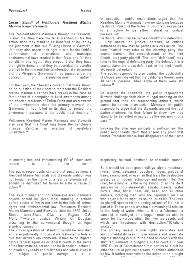 Locus Standi | PDF | Standing (Law) | Lawsuit