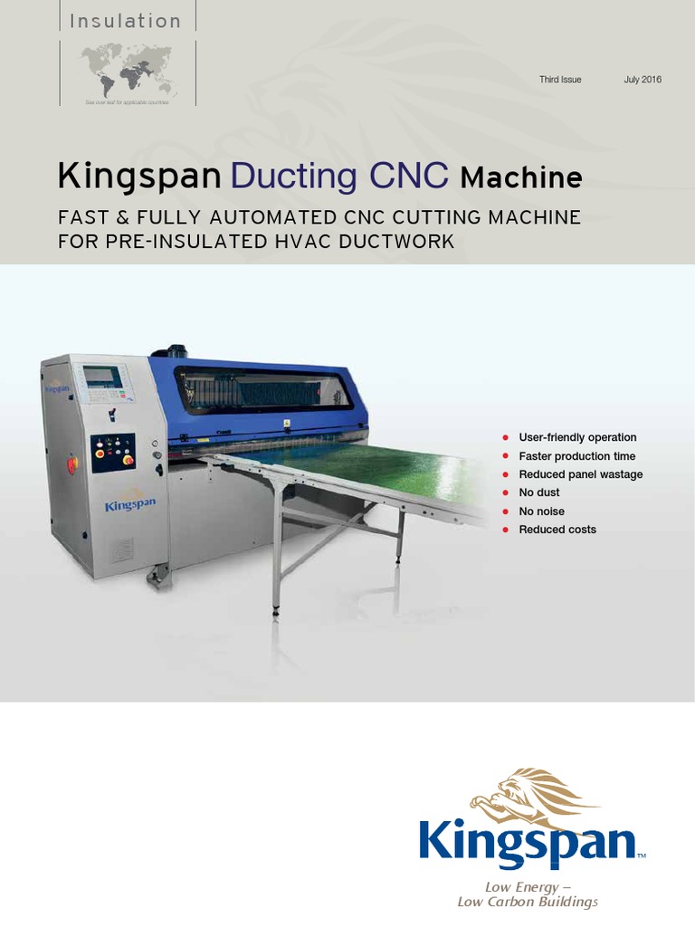 Kingspan CNC Machine Third Issue July 2016 | PDF | Duct (Flow ...