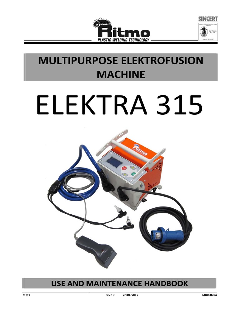 Ritmo Elektra 315 User Manual | PDF | Código de barras | Transformador
