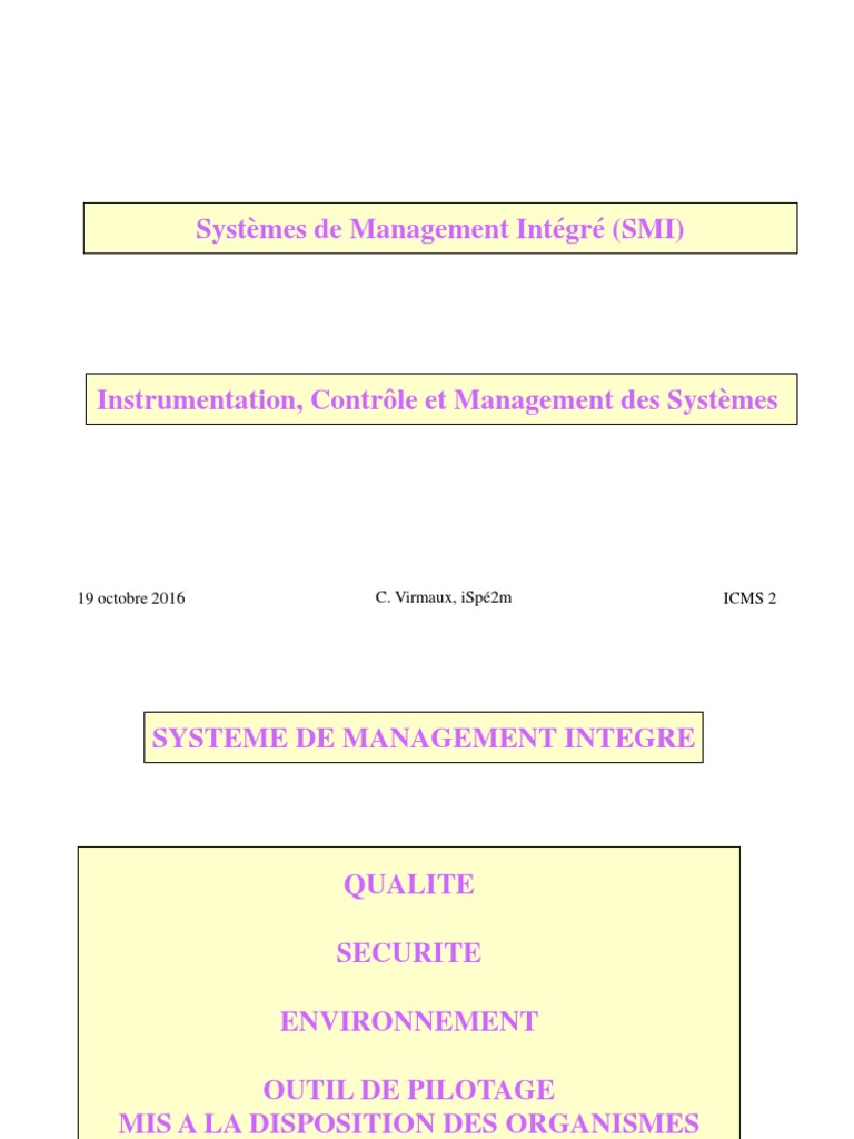 Système de Management Intégré QSE | PDF | Management de la qualité | Risque
