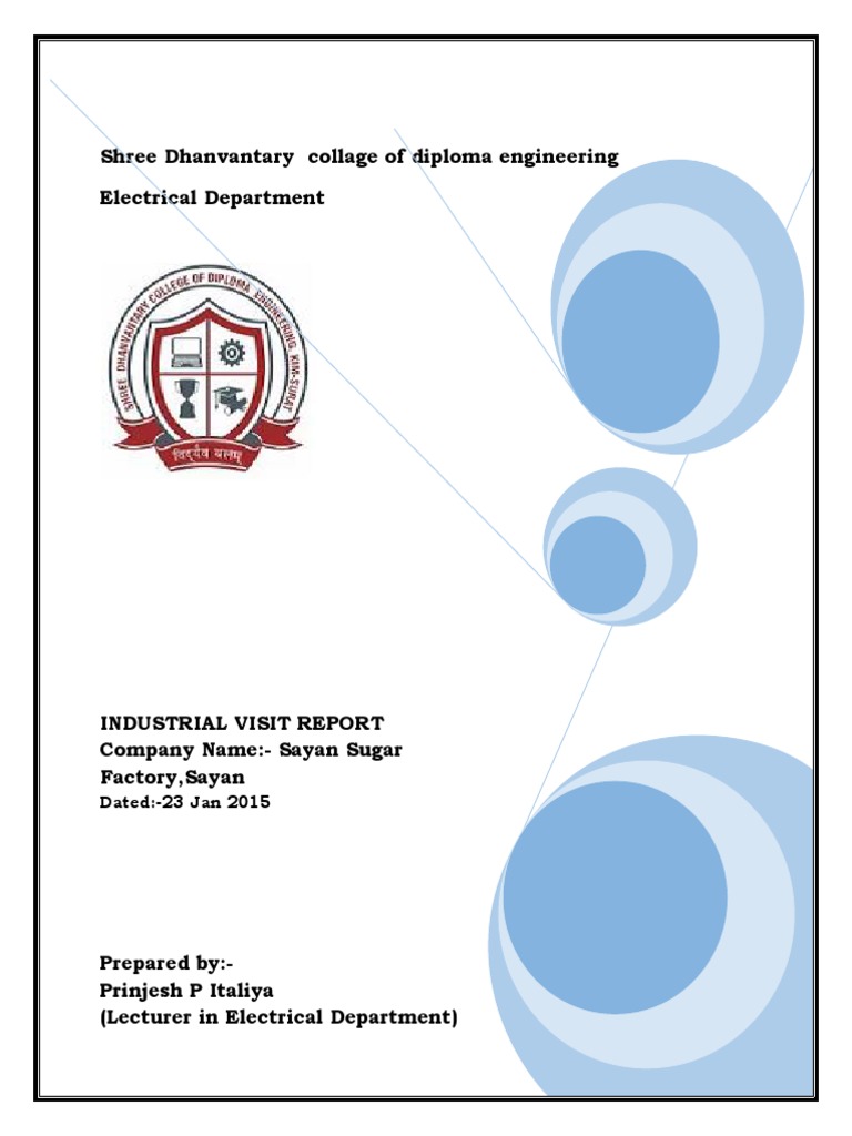 Visit Report of Sayan Sugar | PDF | Turbine | Power (Physics)