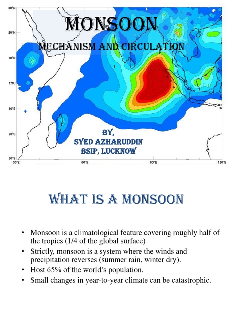 Monsoon: Mechanism and Circulation | PDF | Monsoon | Basic ...