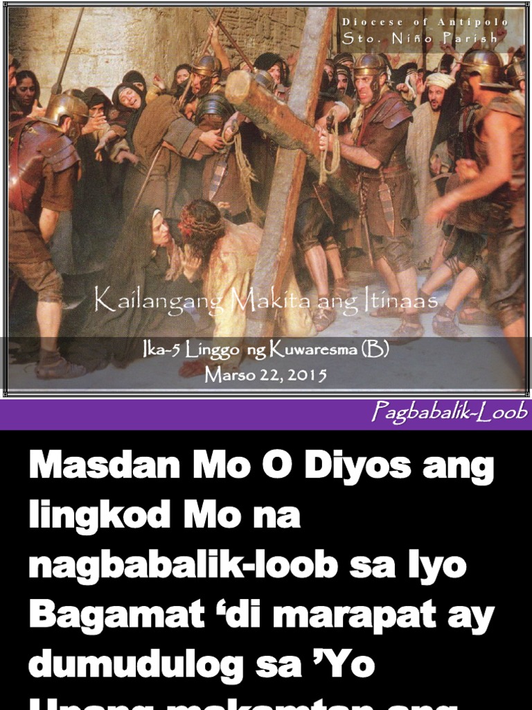 Lent Slides 03-22-2015-Tagalog | PDF