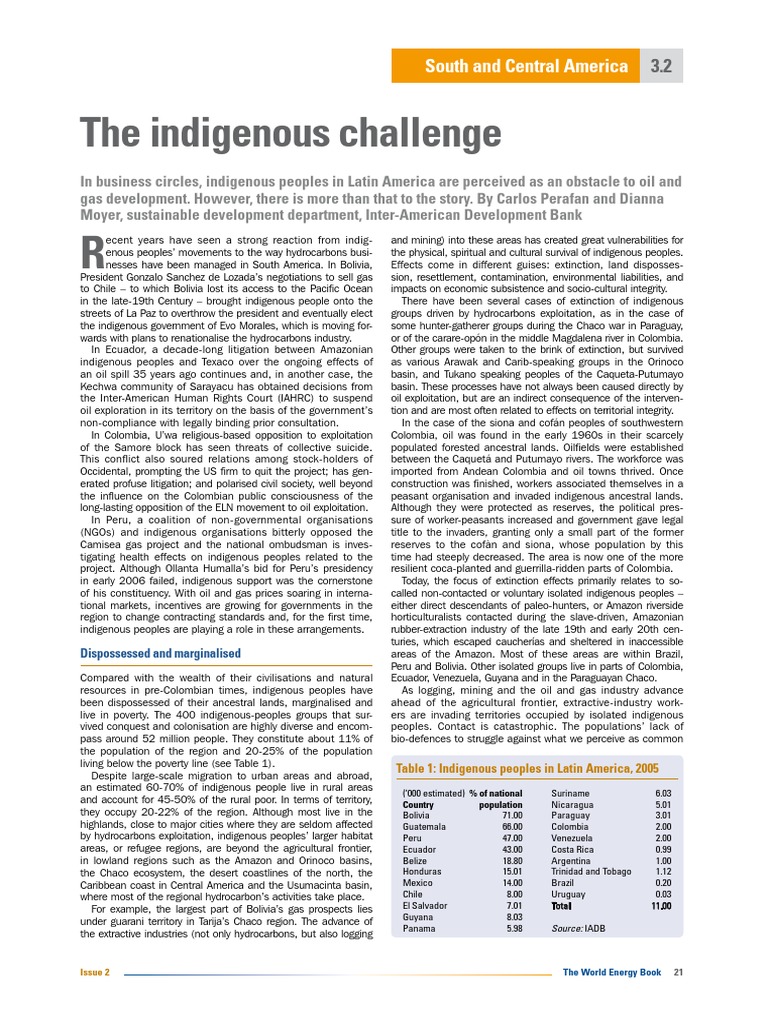 The Indigenous Challenge: South and Central America | PDF | Bolivia ...