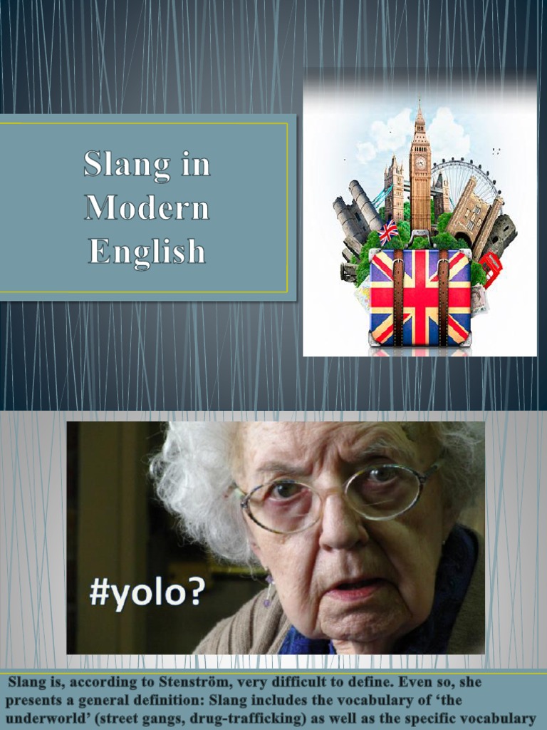 Slang in Modern English | PDF | Slang | Lexicology