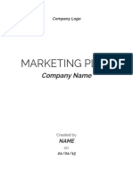 Sample IMC Plan Template | PDF | Market Segmentation | Brand