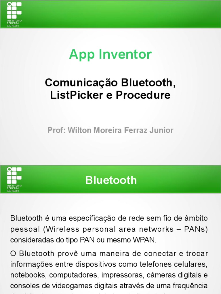 Comunicação Bluetooth entre dispositivos móveis utilizando App Inventor ...