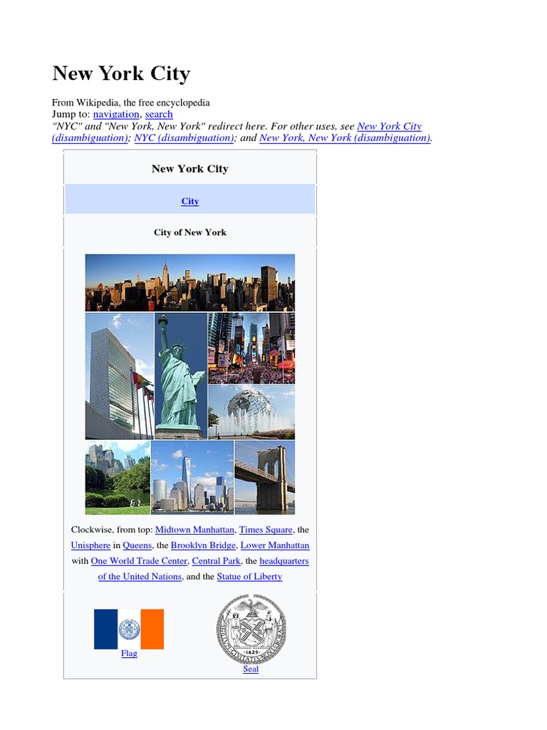 New York City | PDF | New York City | Manhattan