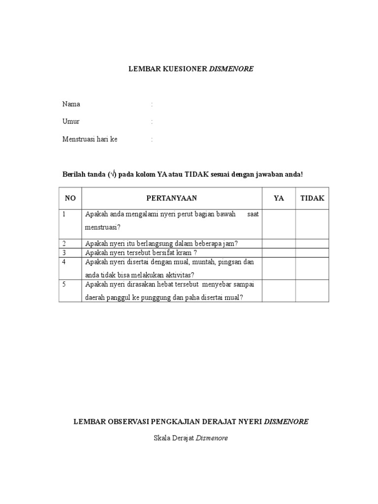 Senam Dismenore untuk Remaja Putri | PDF