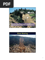MASS WASTING (Handouts) | PDF | Landslide | Erosion