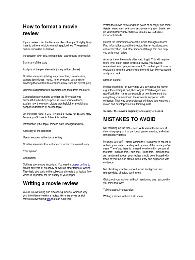 How to Write an Effective Reaction Paper to a Movie | PDF | Essays ...