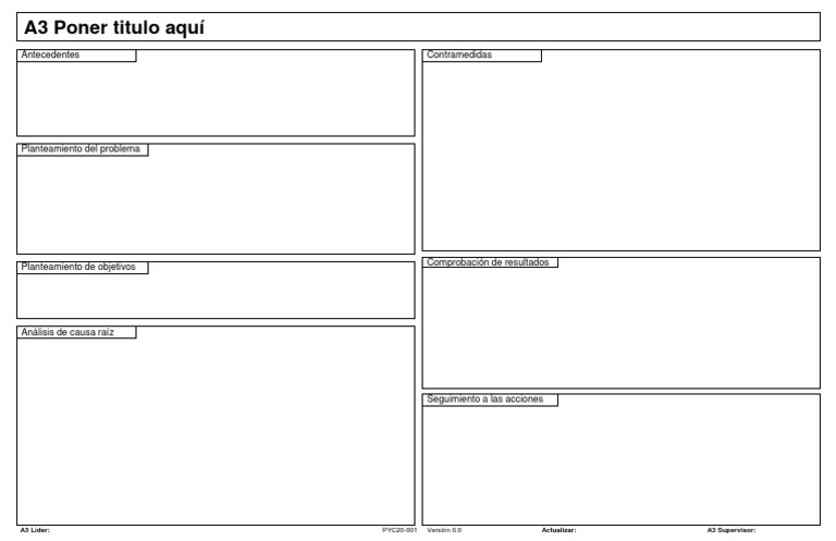 Formato A3 para La Solución de Problemas | PDF