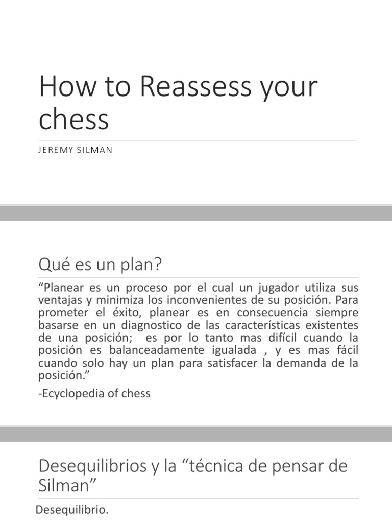 How To Reassess Your Chess | PDF | Juegos tradicionales | Juego de azar