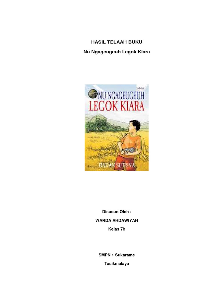 Resensi Novel Basa Sunda Nu Ngageugeuh Legok Kiara | PDF