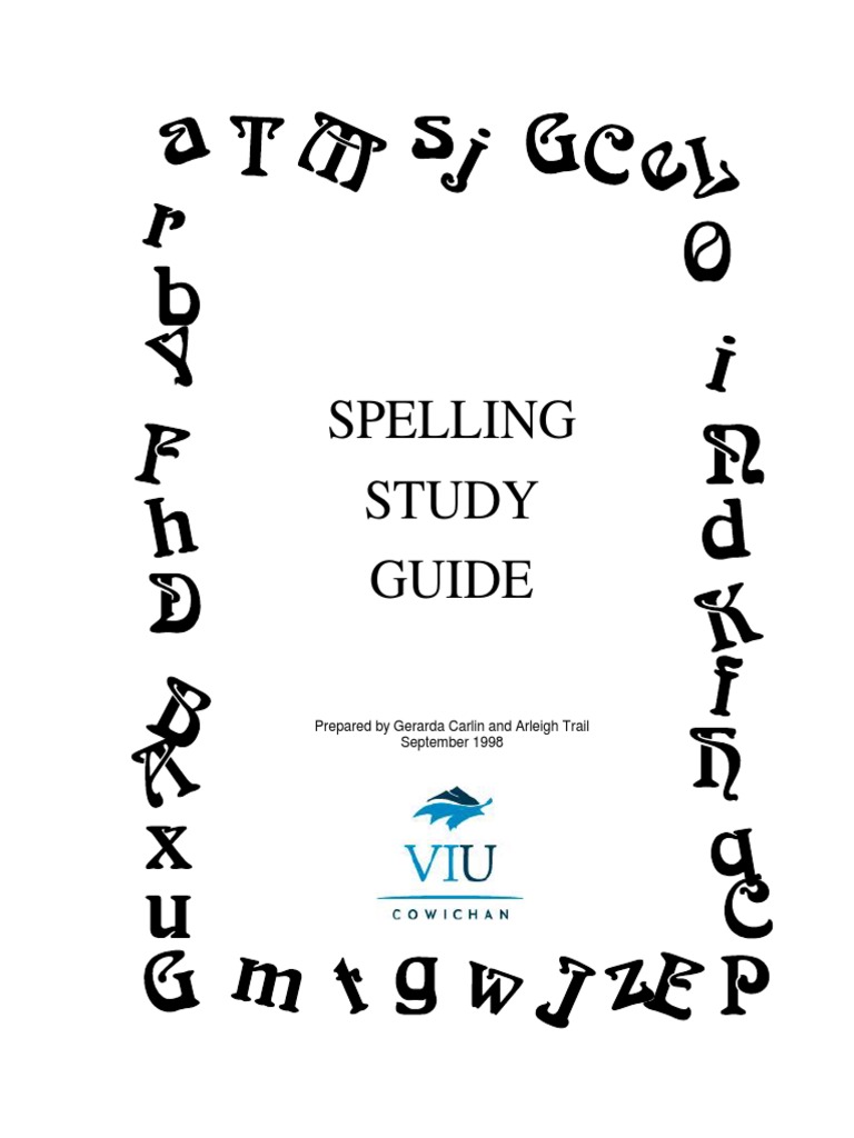 Spelling Study Guide | PDF | Plural | Grammatical Number