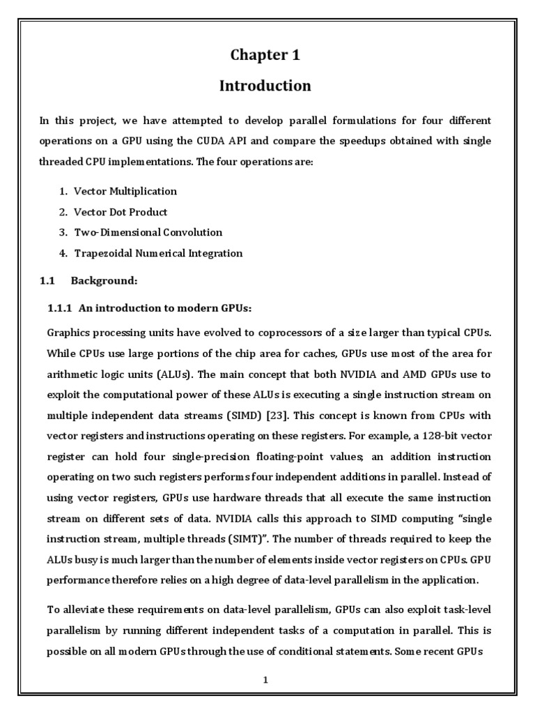 Comp Arch Project 2 Final | PDF | Graphics Processing Unit | Parallel ...