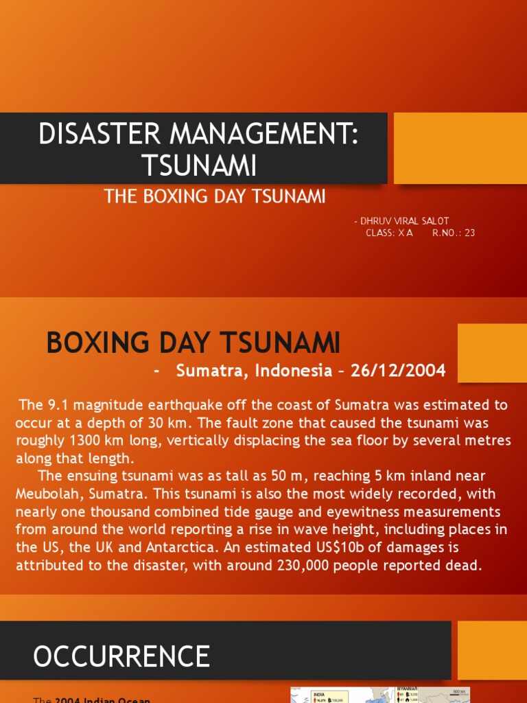 Disaster Management: Tsunami: The Boxing Day Tsunami | PDF | Tsunami ...