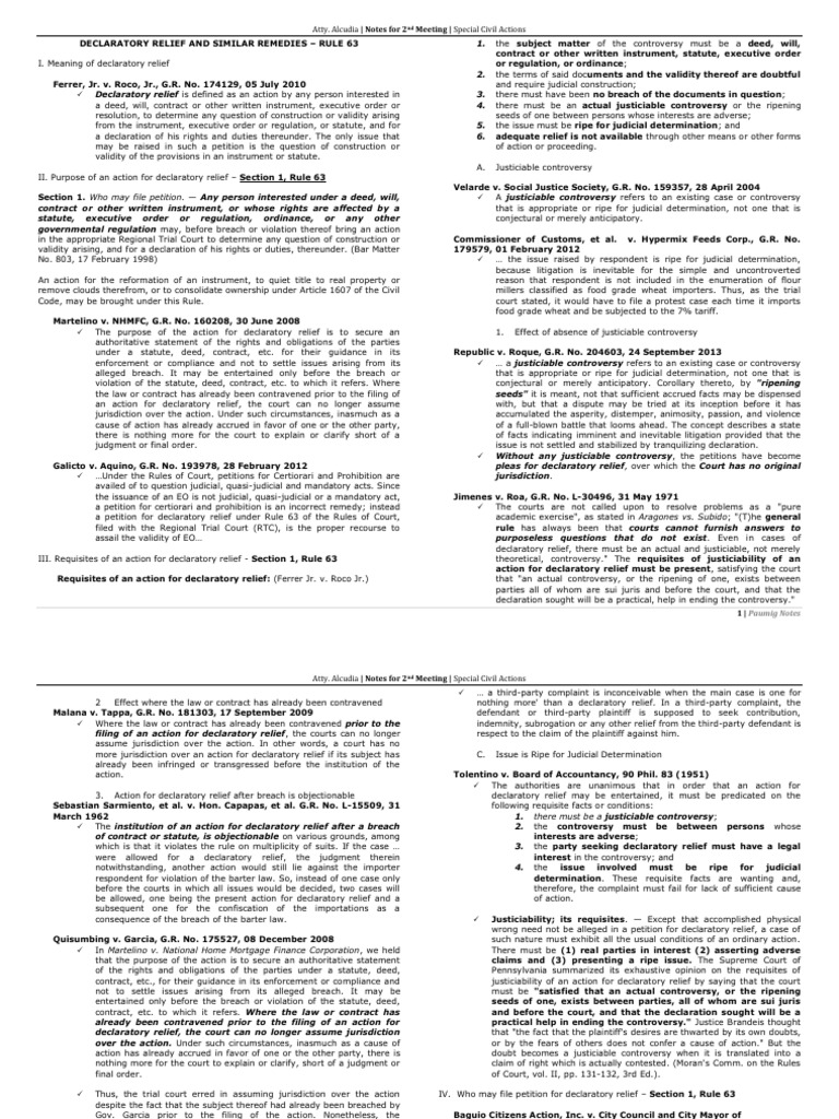 Declaratory Relief in Civil Actions | PDF | Declaratory Judgment | Lawsuit