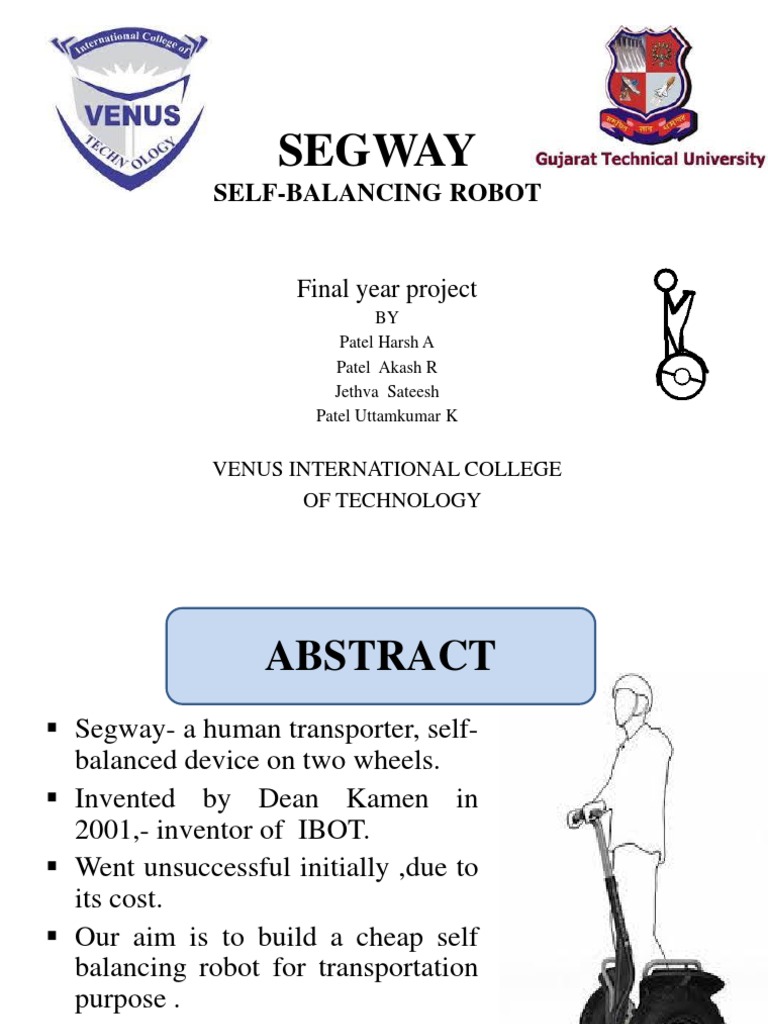 Segway: Self-Balancing Robot | PDF | Gyroscope | Accelerometer
