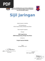 Sijil Program Jalinan Dan Jaringan | PDF