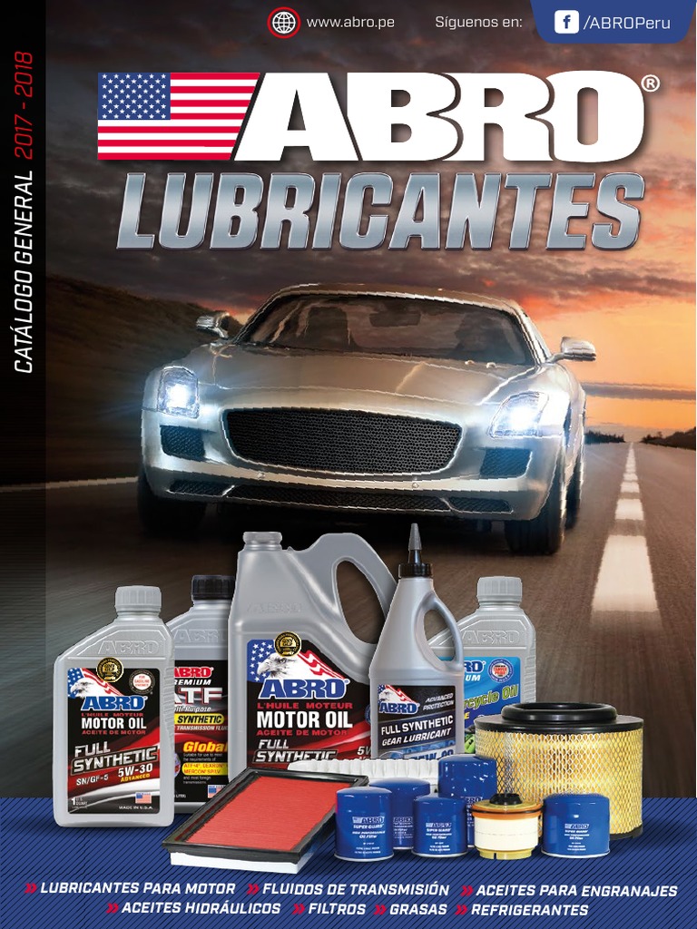 Catalogo Abro Lubricantes - 2017 | PDF | Lubricante | Engranaje