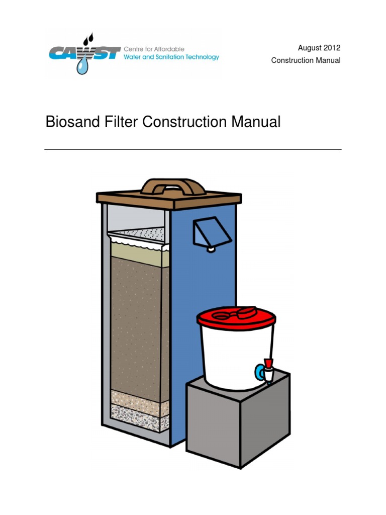 CAWST Biosand Filter Construction Manual PDF | PDF | Water Purification ...
