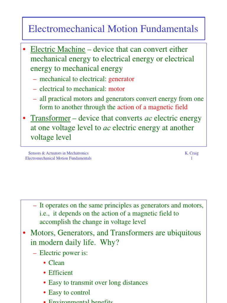 EM Motion Fundamentals 1 PDF | PDF | Magnetic Field | Electromagnetic ...